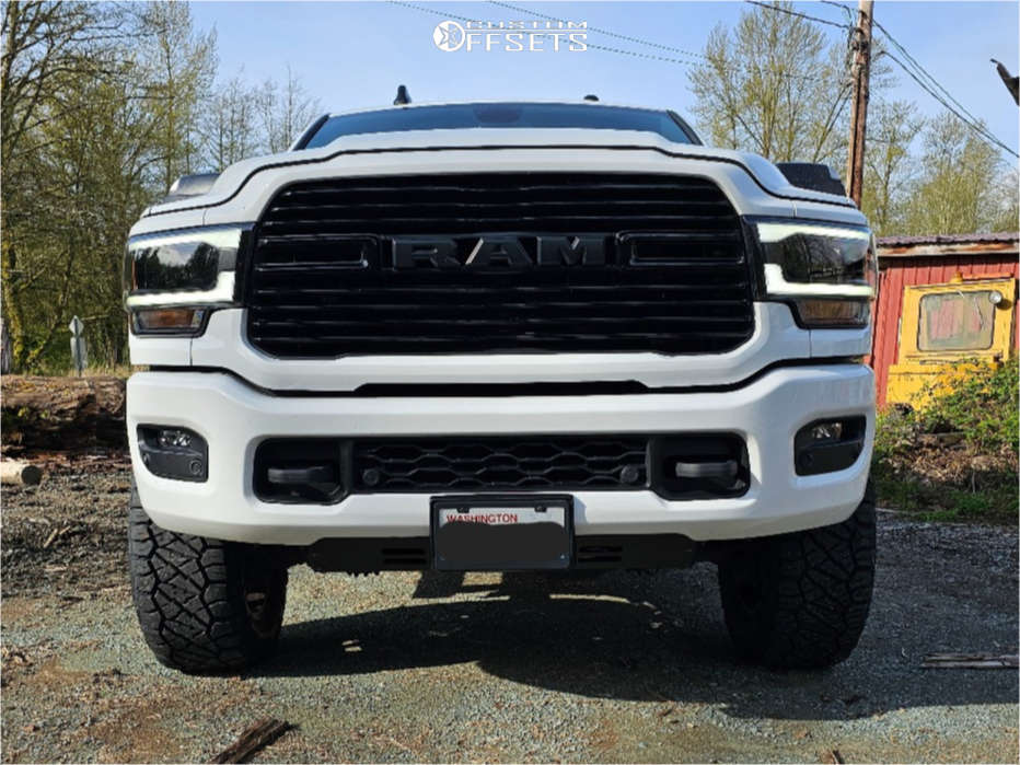 2022 Ram 3500 with 20x9 1 Fuel Covert and 35/12.5R20 Nitto Ridge ...