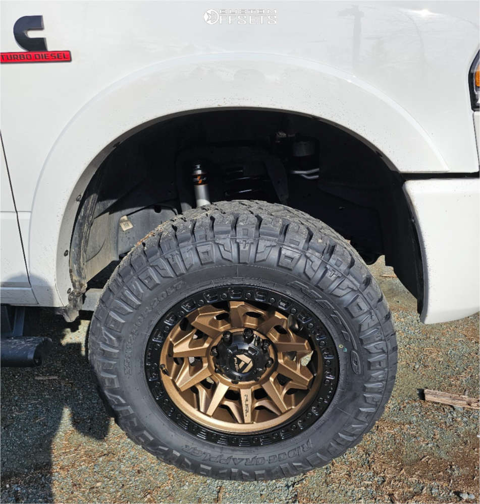 2022 Ram 3500 with 20x9 1 Fuel Covert and 35/12.5R20 Nitto Ridge ...