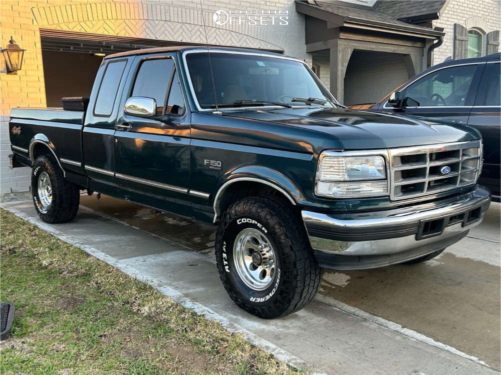 1995 Ford F-150 with 15x8 -27 Alloy Ion Style 171 and 33/12.5R15 Cooper ...