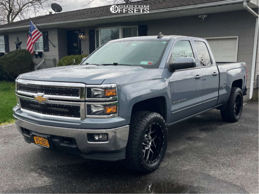 2015 Chevrolet Silverado 1500 with 20x10 -29 Vision Sliver and 285 ...
