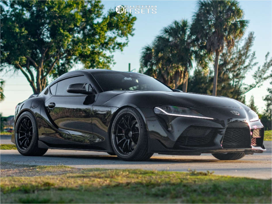 2021 Toyota GR Supra with 19x9.5 23 Work Emotion Zr10 and 265/35R19 ...