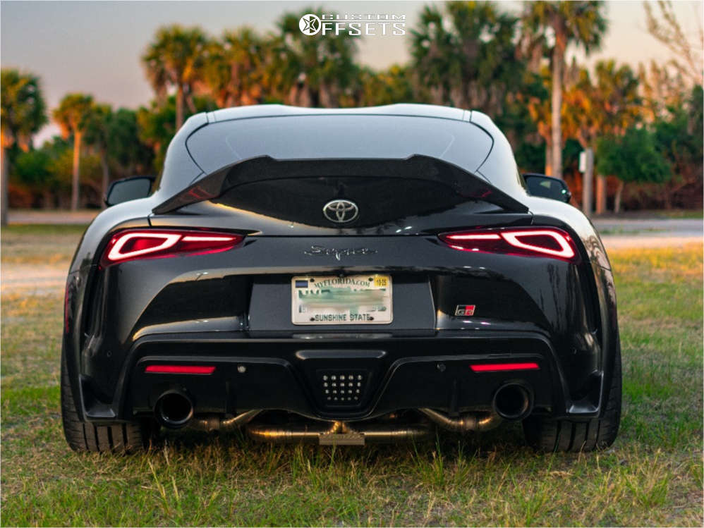 2021 Toyota GR Supra with 19x9.5 23 Work Emotion Zr10 and 265/35R19 ...