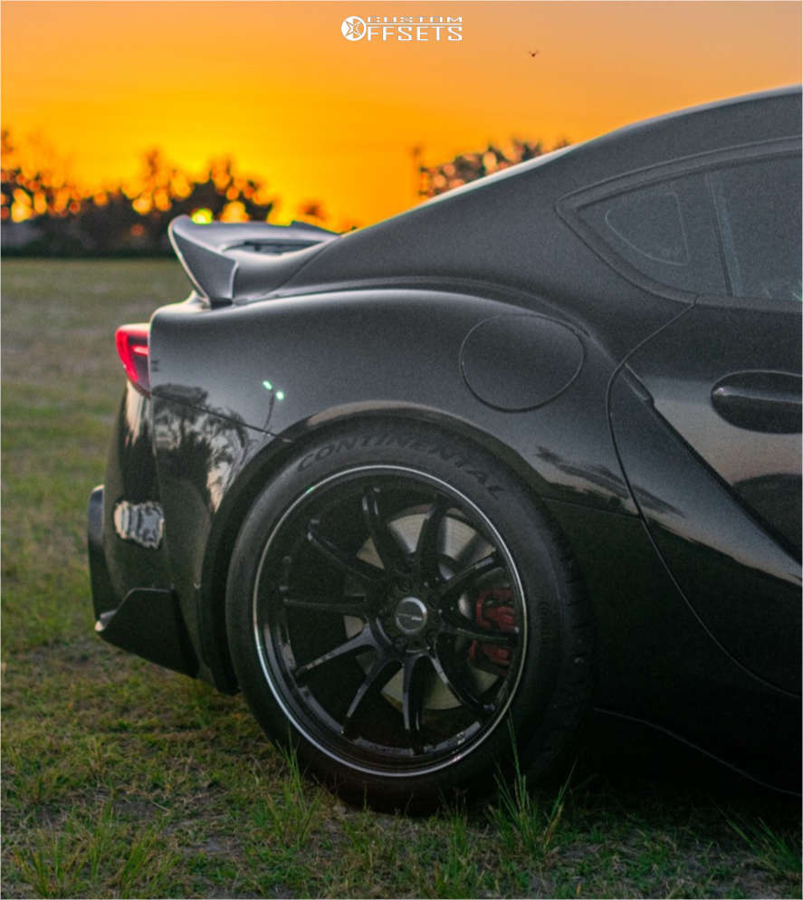 2021 Toyota GR Supra with 19x9.5 23 Work Emotion Zr10 and 265/35R19 ...