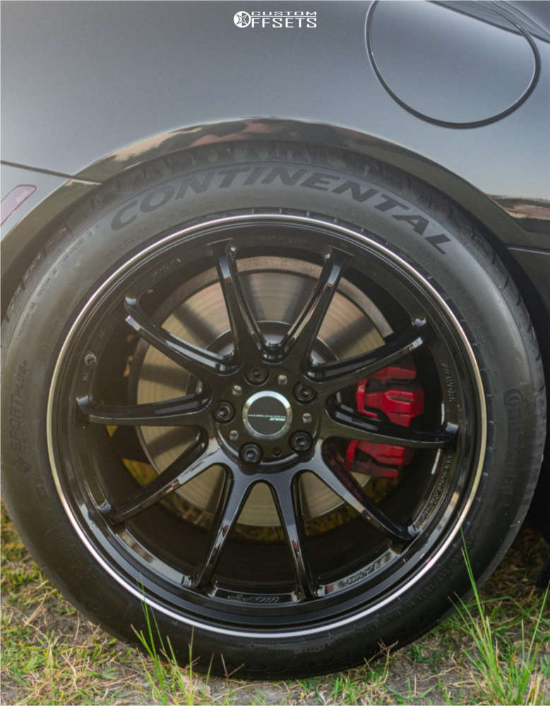2021 Toyota GR Supra with 19x9.5 23 Work Emotion Zr10 and 265/35R19 ...