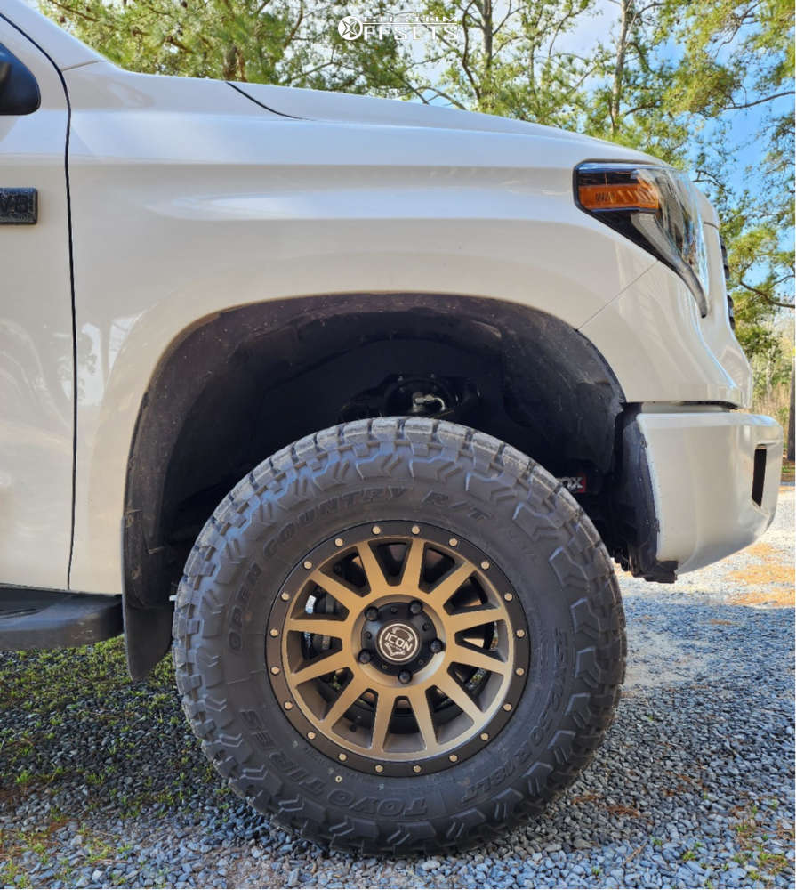 2021 Toyota Tundra with 18x9 25 Icon Alloys Compression and 35/12.5R18 ...