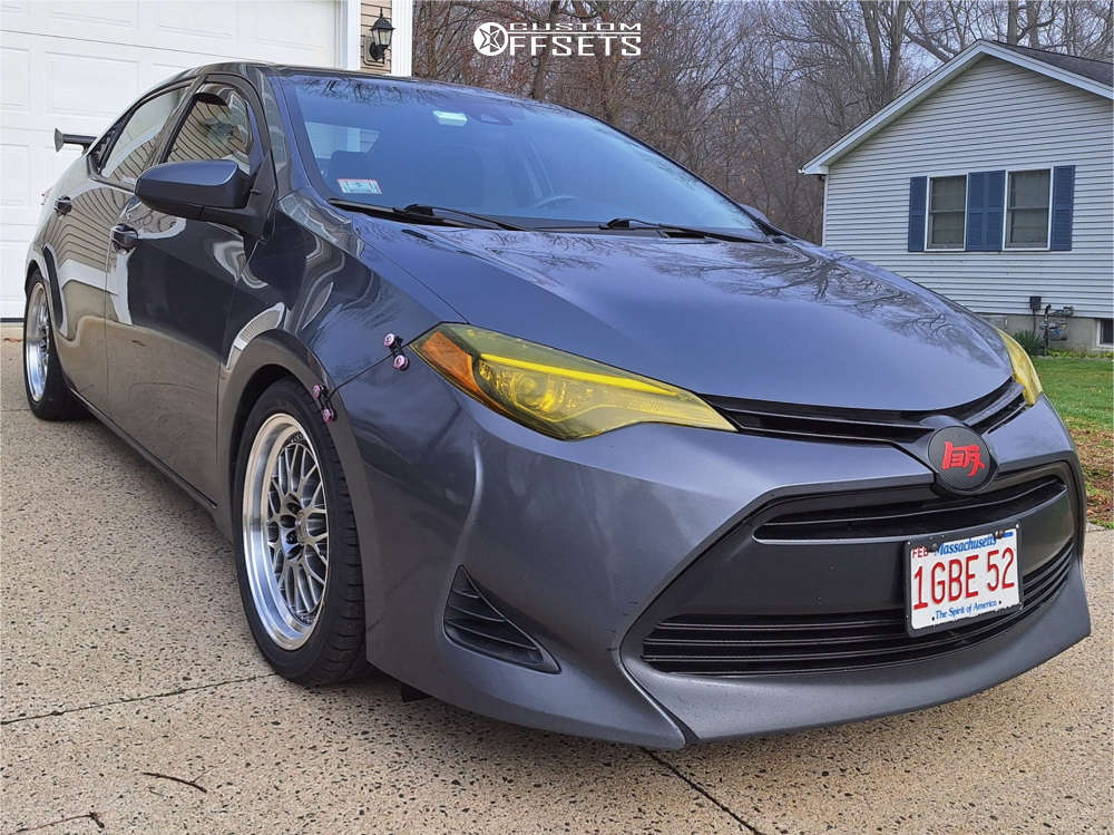 2018 Toyota Corolla with 17x8 35 Aodhan Ah02 and 245/40R17 Radar Dimax ...