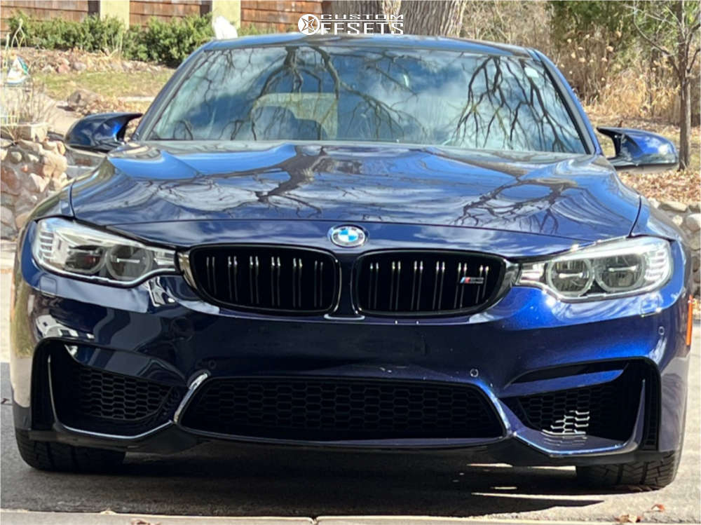 2016 BMW M3 with 19x9.5 35 Aodhan Aff7 and 295/45R19 Vredestein ...