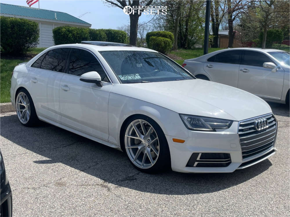 2018 Audi A4 Quattro with 19x9.5 35 Aodhan Aff7 and 245/35R19 Lexani Lx-twenty and Coilovers ...