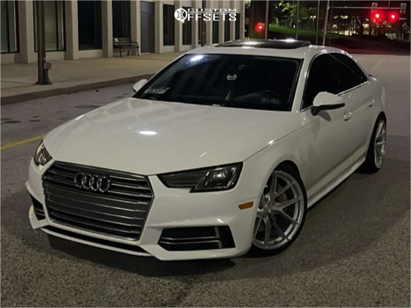2018 Audi A4 Quattro with 19x9.5 35 Aodhan Aff7 and 245/35R19 Lexani Lx ...