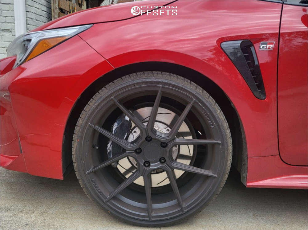 2023 Toyota GR Corolla with 20x9 15 Ferrada F8-fr8 and 245/30R20 Lexani ...