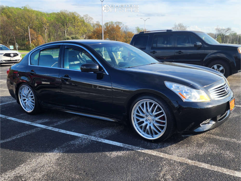 2008 INFINITI G35 with 20x9 35 Voxx Masi and 245/35R20 Falken Ziex ...