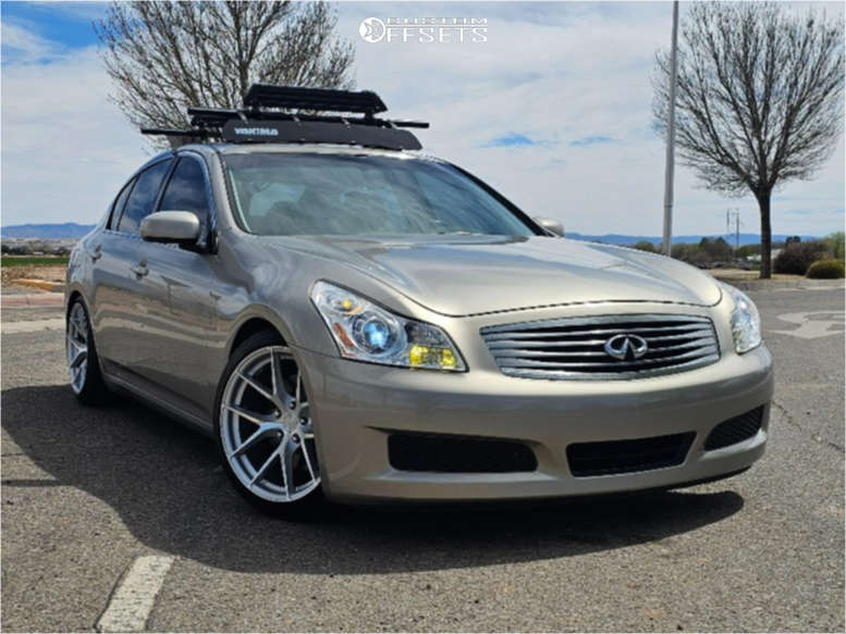 2008 INFINITI G35 with 18x9.5 35 Aodhan Aff7 and 235/40R18 Nitto Neo ...