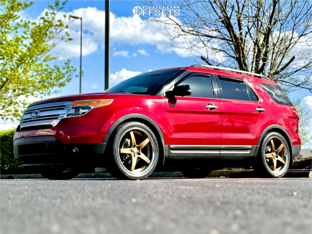 2013 Ford Explorer with 22x9 32 Asanti Black Abl-31 and 265/40R22 Toyo ...