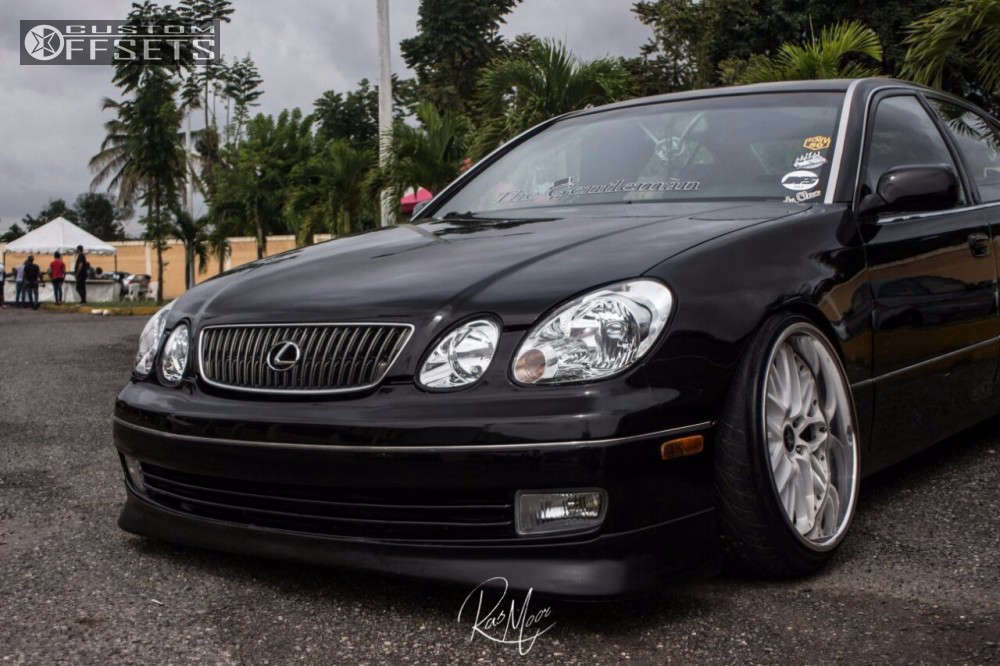 2001 Lexus GS430 with 19x11 38 Weds Borphe and 225/35R19 Nankang AS-1 ...