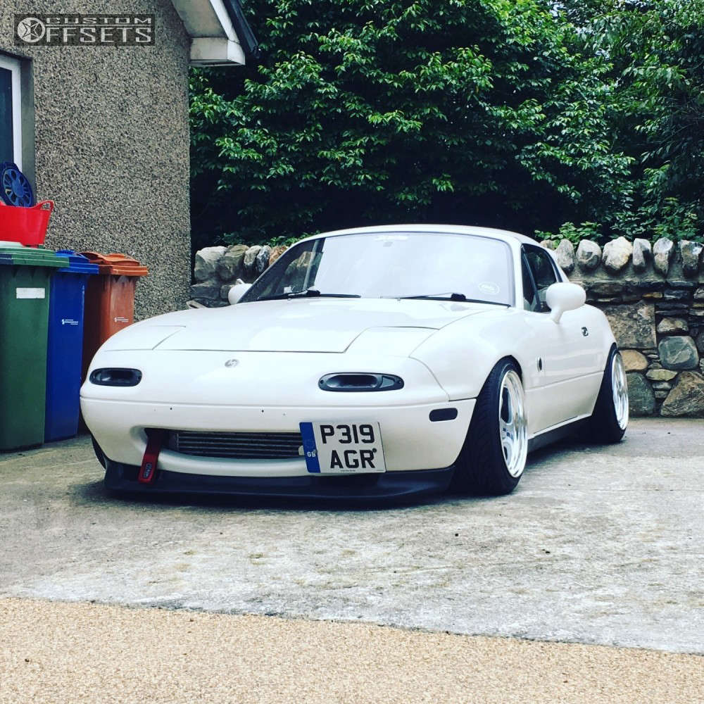 1996 Mazda MX-5 Miata with 15x8.5 0 Work Meister S1r and 195/45R15 ...