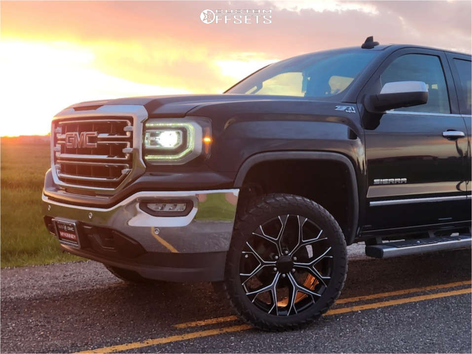 2016 GMC Sierra 1500 with 22x9 24 OE Performance 176 and 33/12.5R22 AMP ...