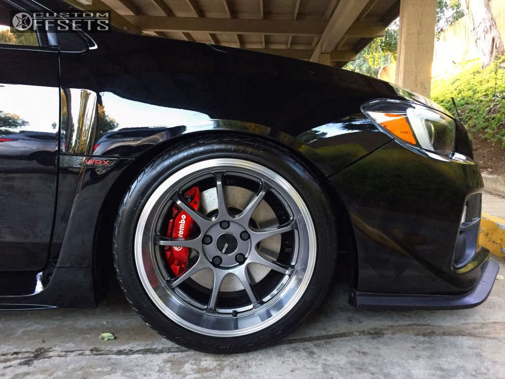 2015 Subaru WRX with 18x9.5 30 Enkei Tenjin and 265/35R18 Federal 595 ...