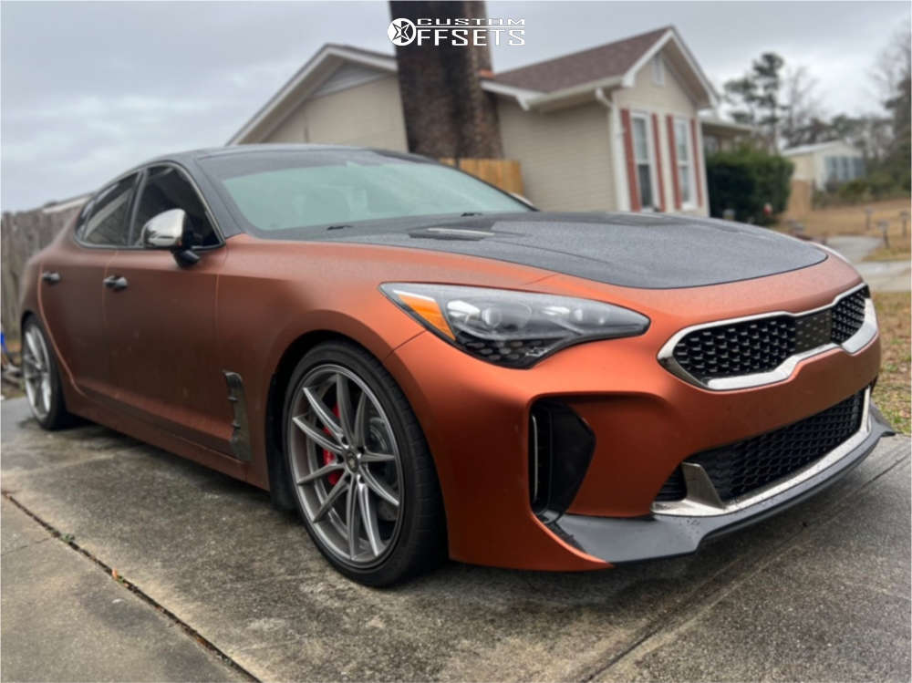 2019 Kia Stinger with 19x8.5 30 Konig Oversteer and 245/35R19 Lexani Lx ...