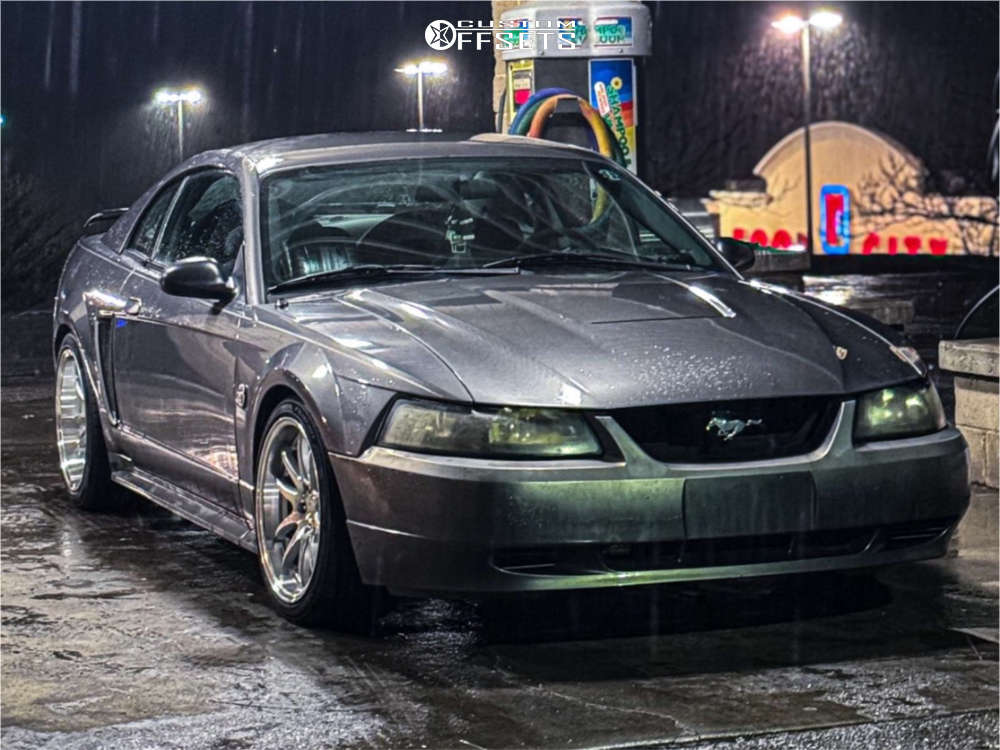 2004 Ford Mustang with 18x9.5 22 Aodhan Ds02 and 255/35R18 Lexani LXUHP ...