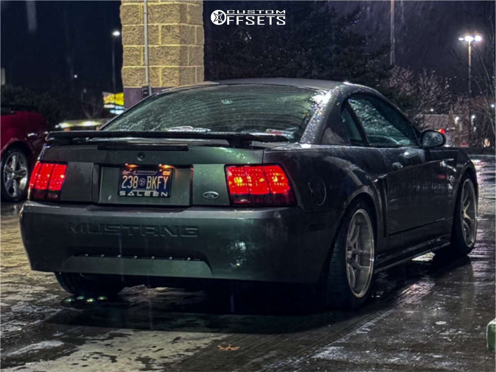 2004 Ford Mustang with 18x9.5 22 Aodhan Ds02 and 255/35R18 Lexani LXUHP ...