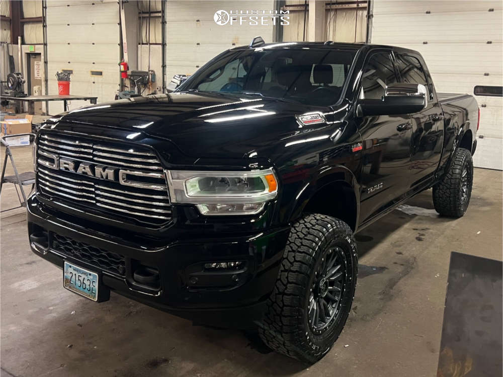 2022 Ram 2500 with 20x9 1 Fuel Rebel 8 and 35/12.5R20 Falken WildPeak ...