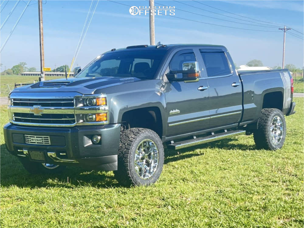 2019 Chevrolet Silverado 2500 HD with 20x10 -25 Vision Spyder and 33/12 ...