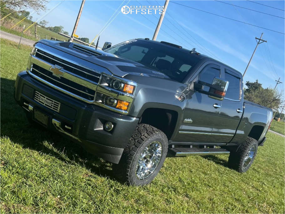 2019 Chevrolet Silverado 2500 HD with 20x10 -25 Vision Spyder and 33/12 ...