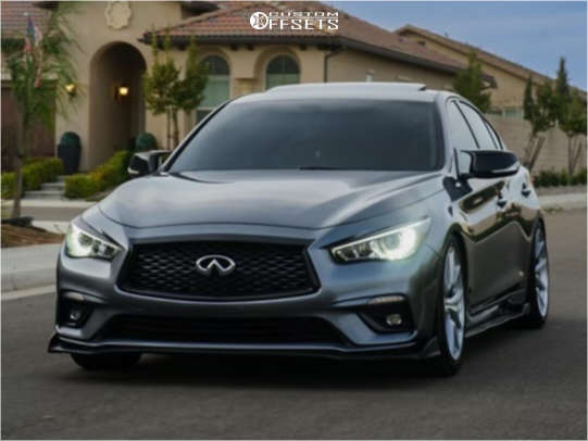 2018 INFINITI Q50 with 19x8.5 35 Aodhan Aff7 and 255/40R19 Lexani LX ...