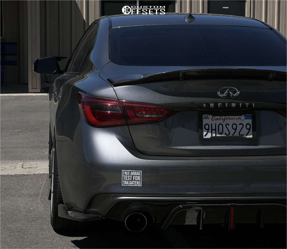 2018 INFINITI Q50 with 19x8.5 35 Aodhan Aff7 and 255/40R19 Lexani LX ...