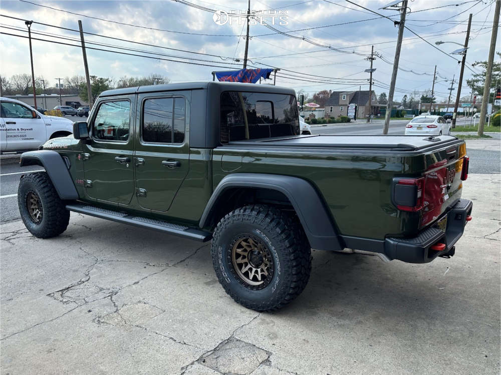2023 Jeep Gladiator with 17x9 1 Lock Offroad Wheels Lunatic and 35/12 ...
