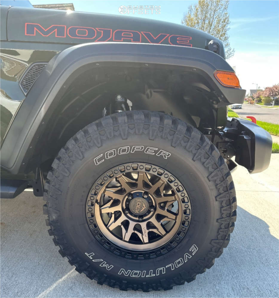 2023 Jeep Gladiator with 17x9 1 Lock Offroad Wheels Lunatic and 35/12 ...