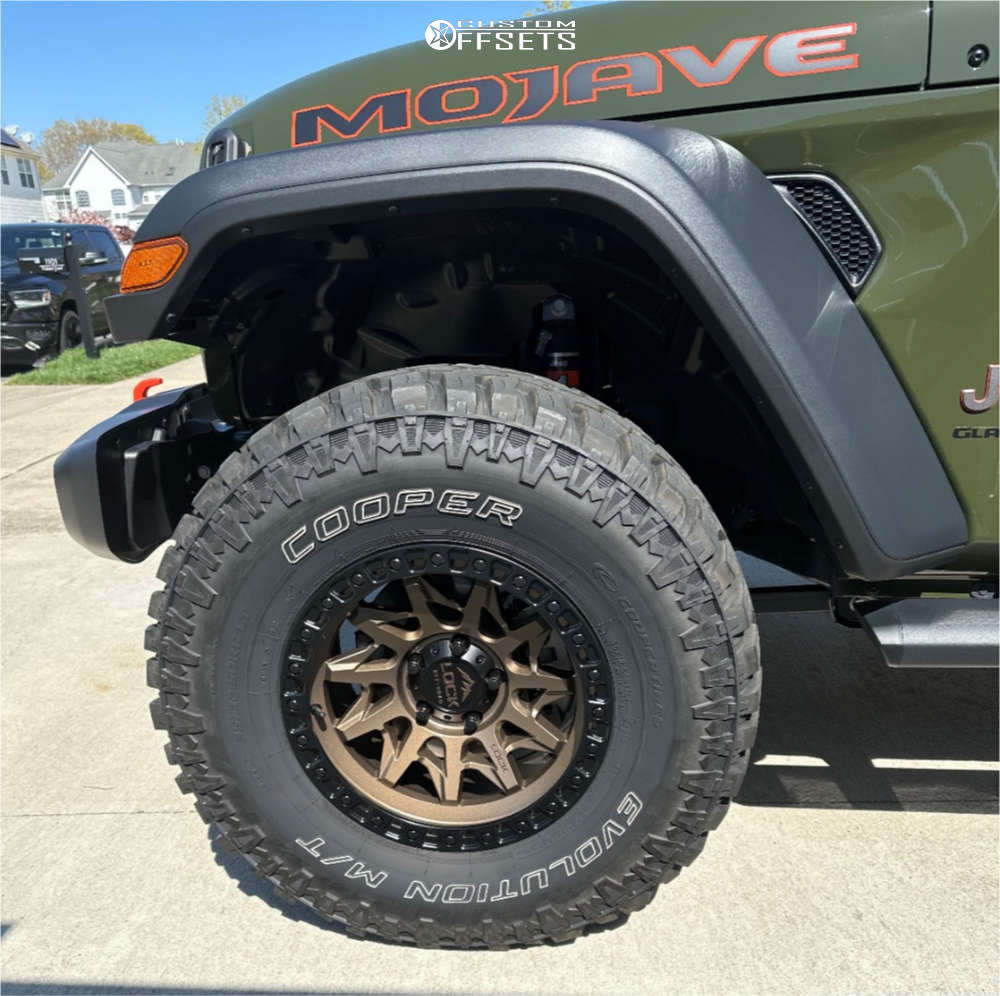 2023 Jeep Gladiator with 17x9 1 Lock Offroad Wheels Lunatic and 35/12 ...