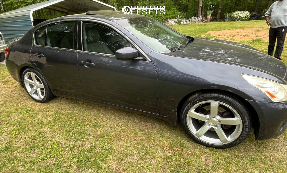 2009 INFINITI G37 with 19x8.5 35 MRR Vp5 and 245/40R19 Lionhart Lh-five ...
