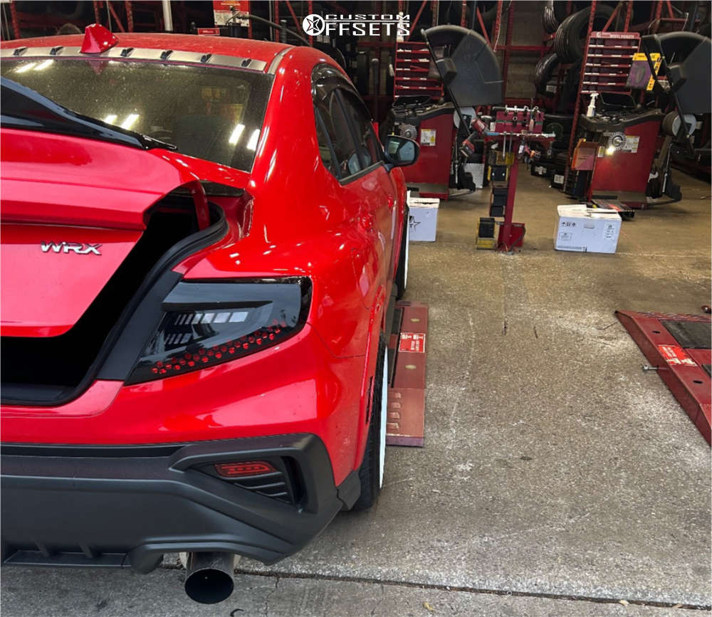 2023 Subaru WRX with 18x9.5 25 MST Suzuka and 245/40R18 Dunlop Sp Sport ...