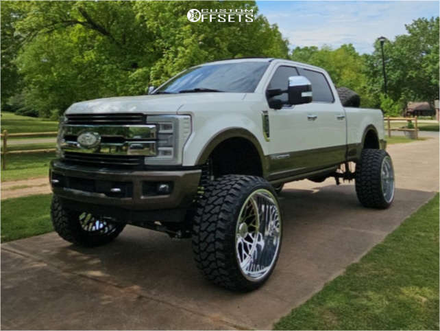 2017 Ford F-250 Super Duty with 28x16 -101 Liberty Forged Lbty17 and 38 ...