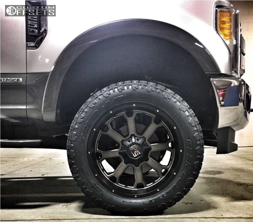 2017 Ford F-250 Super Duty with 22x10 -18 XD XD825 and 35/12.5R22 Toyo ...