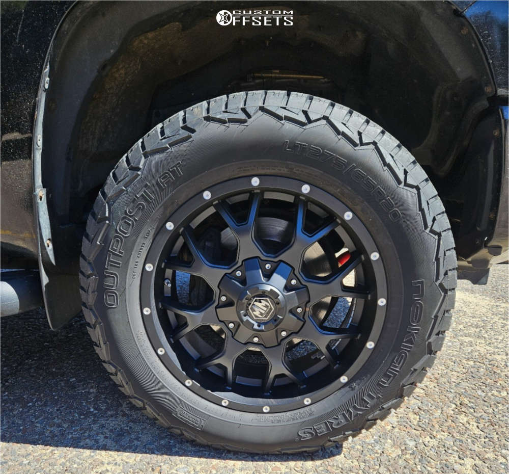 2019 Toyota Tundra with 20x9 18 Mayhem Warrior and 275/65R20 Nokian ...