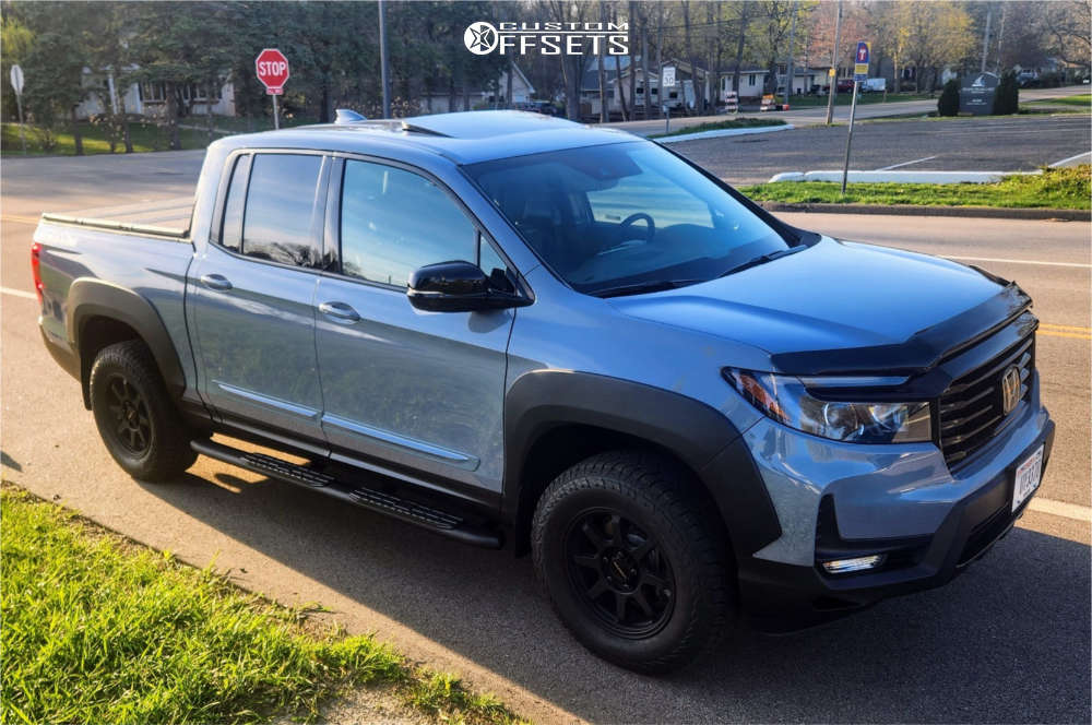 2023 Honda Ridgeline with 17x8 30 Vision Flow and 245/70R17 Kumho Road ...