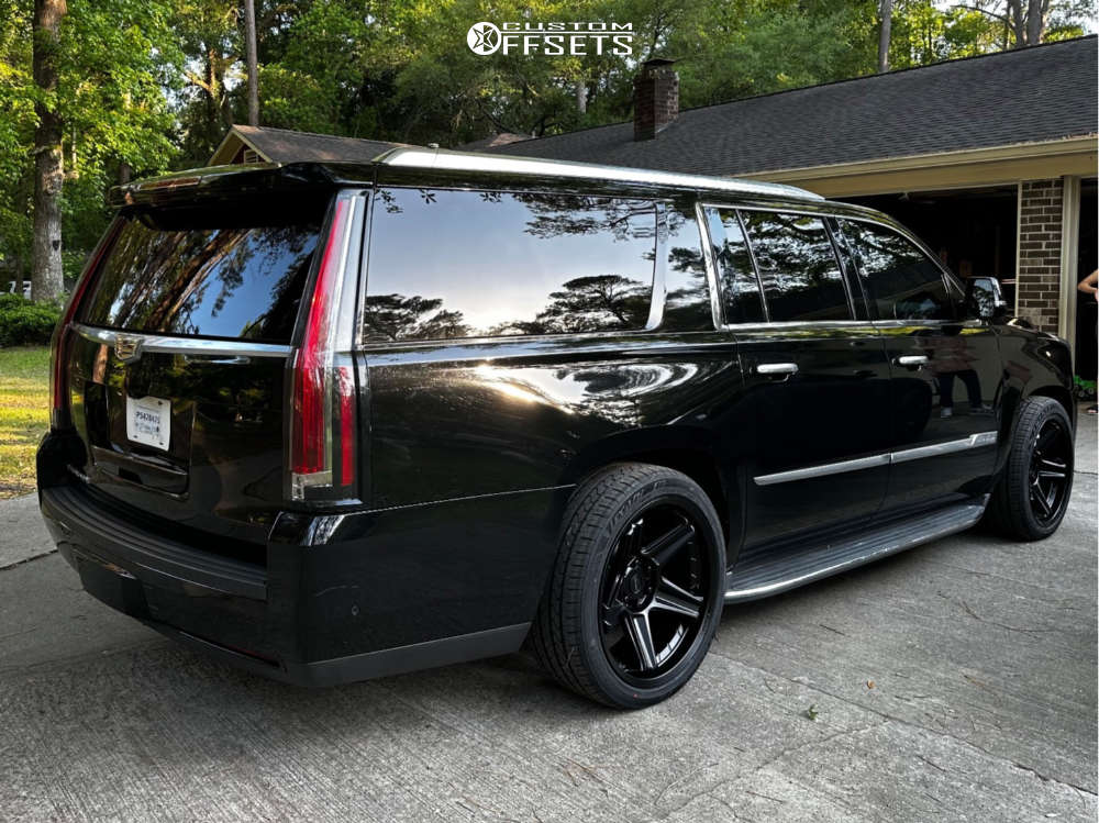 2017 Cadillac Escalade ESV with 22x10 -12 Defiant Df07 and 275/40R22 ...