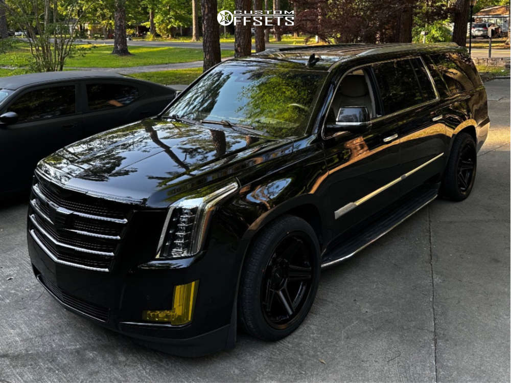 2017 Cadillac Escalade ESV with 22x10 -12 Defiant Df07 and 275/40R22 ...