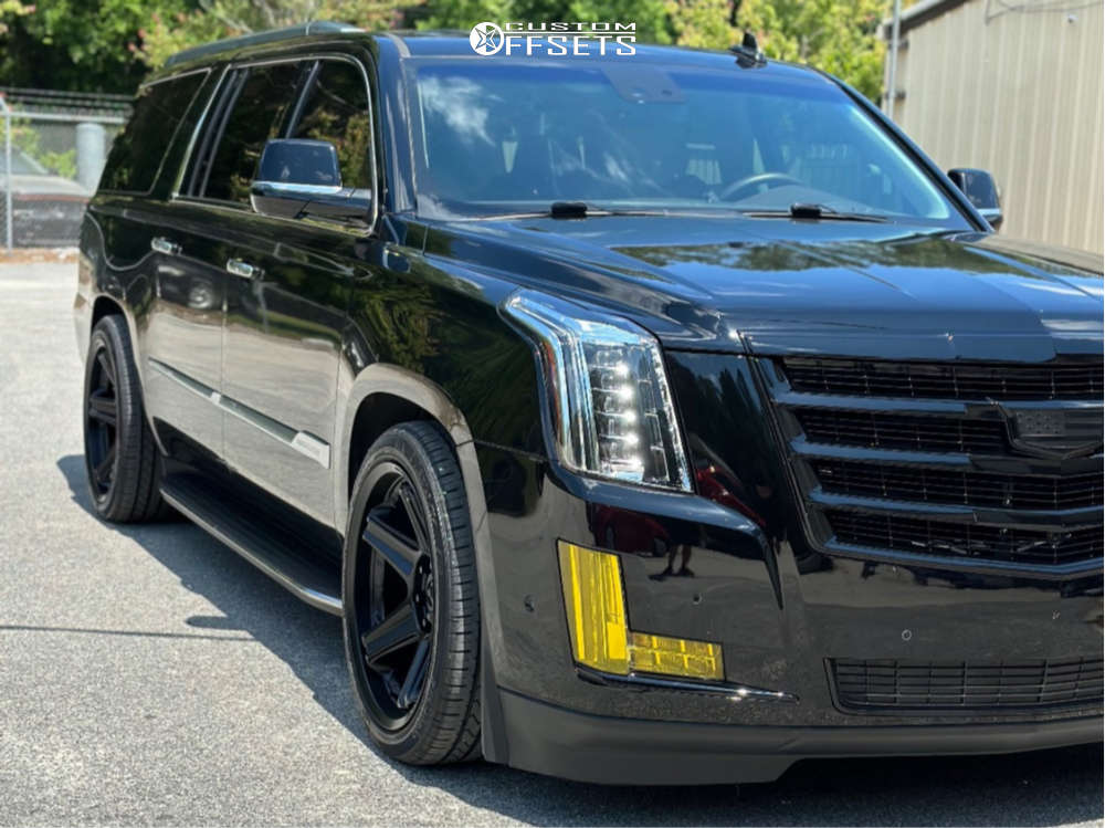 2017 Cadillac Escalade ESV with 22x10 -12 Defiant Df07 and 275/40R22 ...