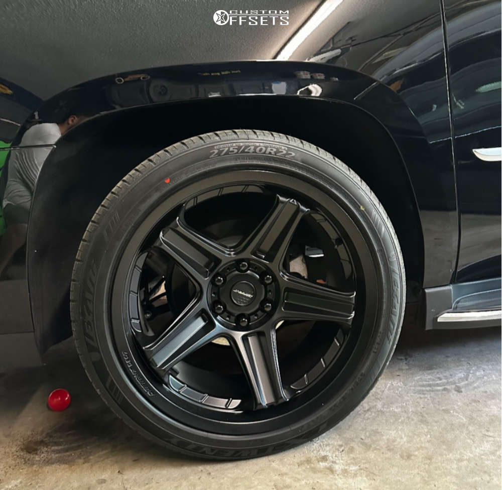 2017 Cadillac Escalade ESV with 22x10 -12 Defiant Df07 and 275/40R22 ...