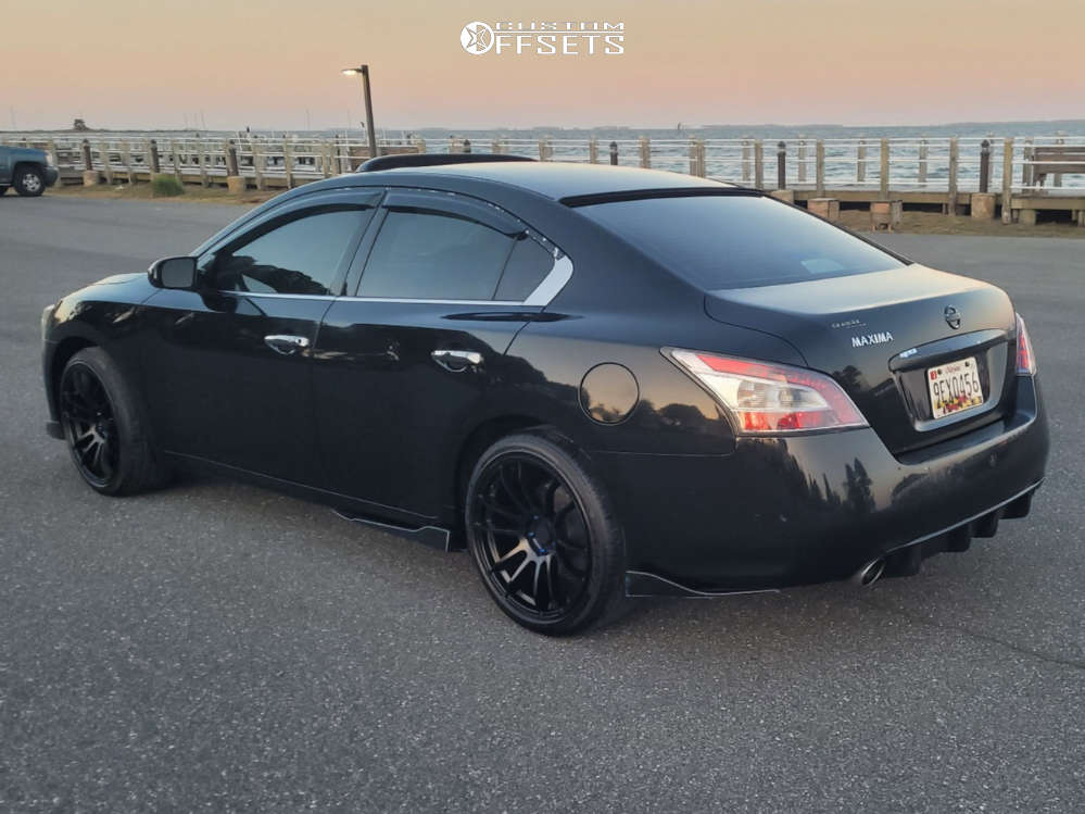 2014 Nissan Maxima with 19x9.5 35 AVID1 Av20 and 245/40R19 Lexani Lx ...