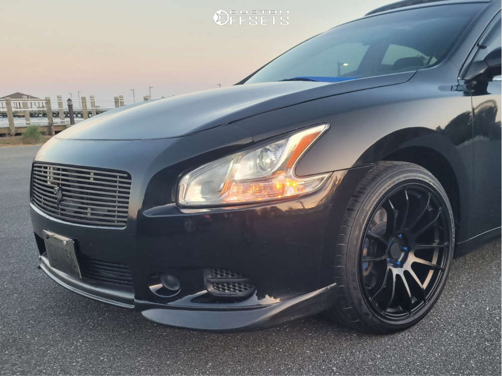 2014 Nissan Maxima with 19x9.5 35 AVID1 Av20 and 245/40R19 Lexani Lx ...