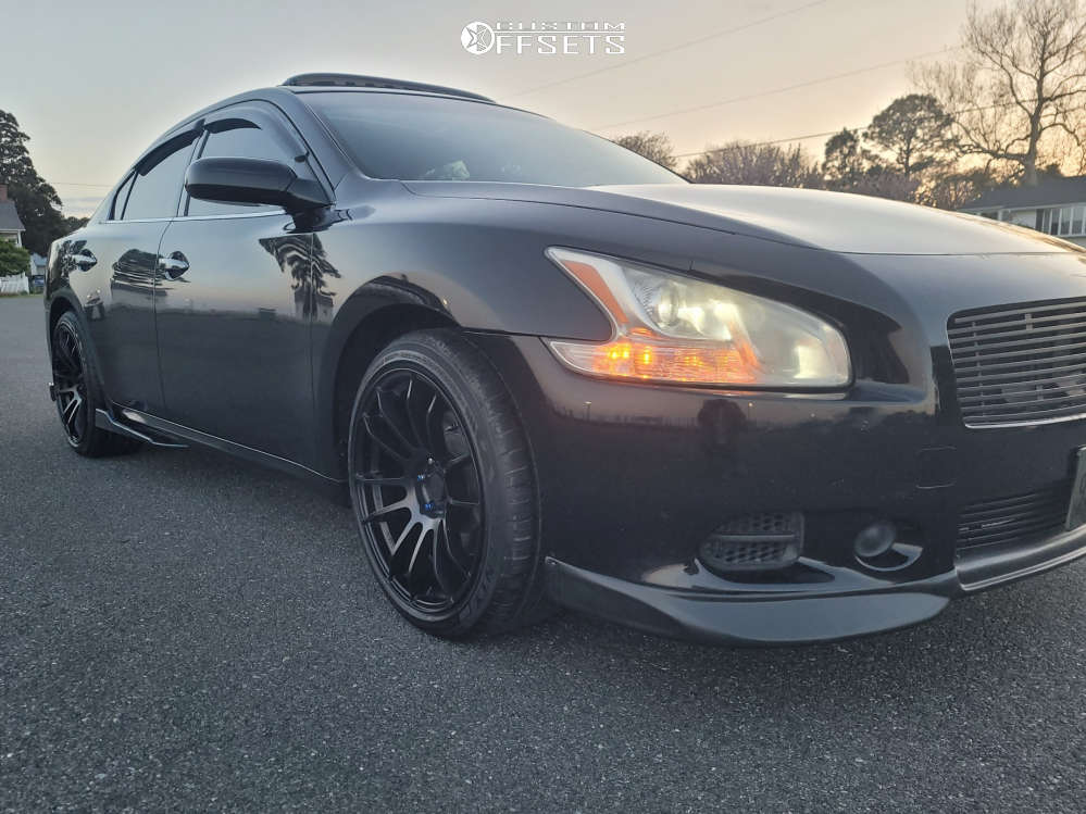 2014 Nissan Maxima with 19x9.5 35 AVID1 Av20 and 245/40R19 Lexani Lx ...