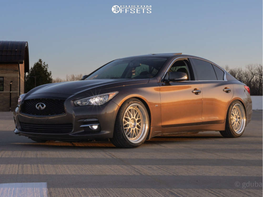 2014 INFINITI Q50 with 19x9.5 22 Aodhan Ah02 and 245/40R19 Laufenn S ...