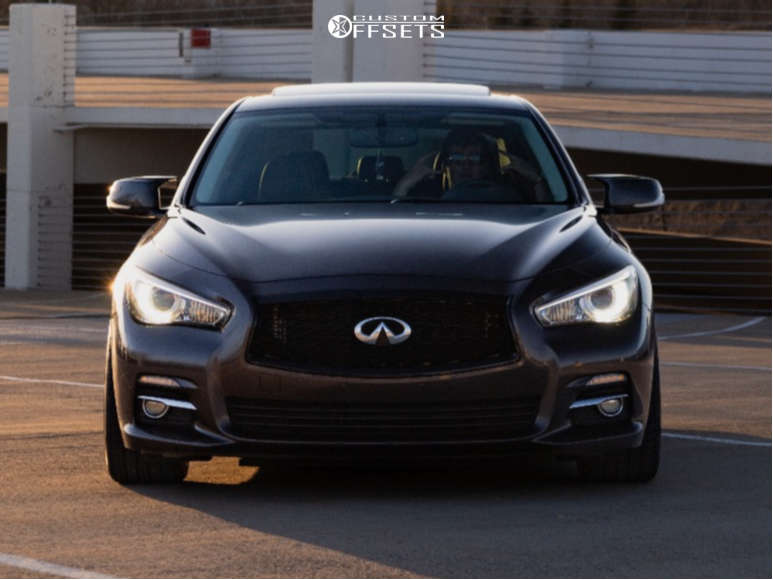 2014 INFINITI Q50 with 19x9.5 22 Aodhan Ah02 and 245/40R19 Laufenn S ...