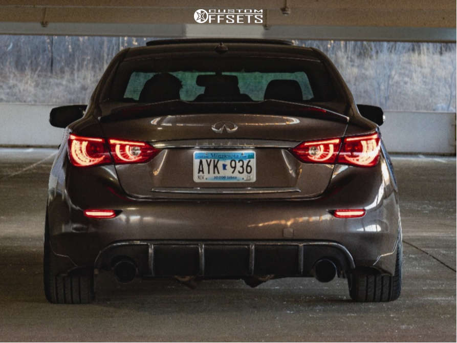 2014 INFINITI Q50 with 19x9.5 22 Aodhan Ah02 and 245/40R19 Laufenn S ...