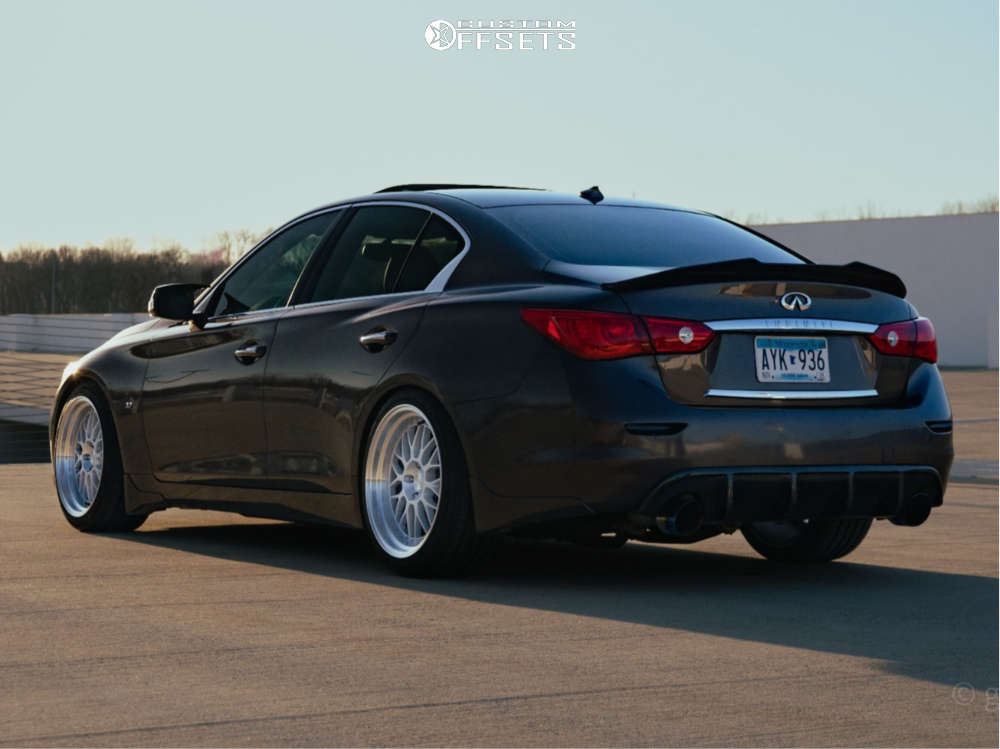 2014 INFINITI Q50 with 19x9.5 22 Aodhan Ah02 and 245/40R19 Laufenn S ...