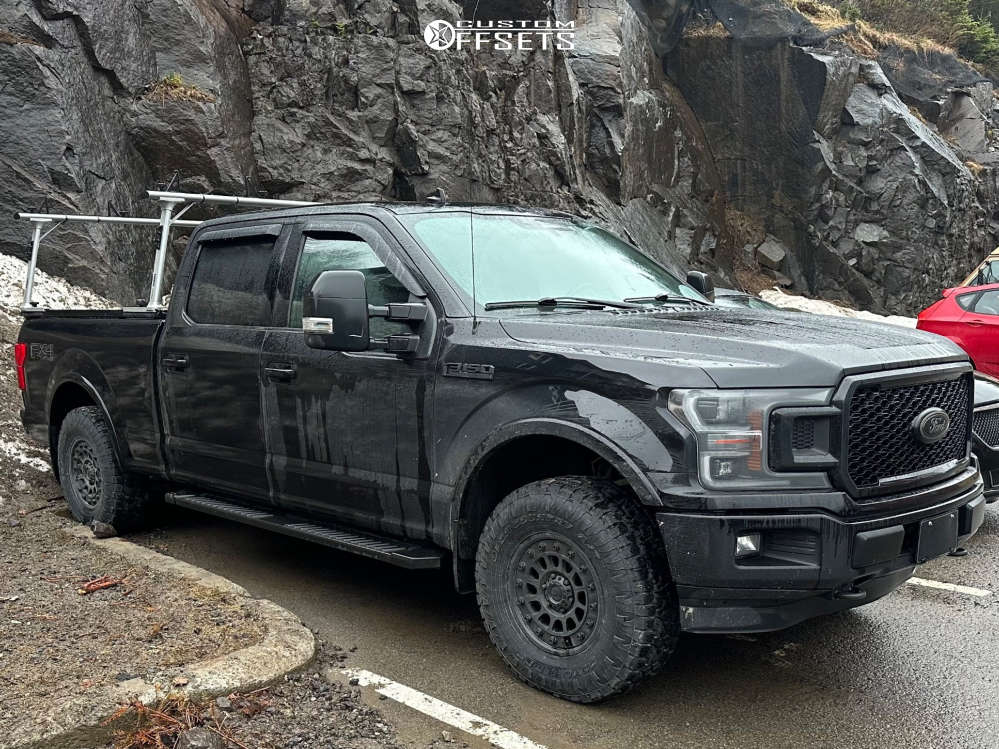 2020 Ford F-150 with 17x8 32 Black Rhino Outback and 285/75R17 Toyo ...